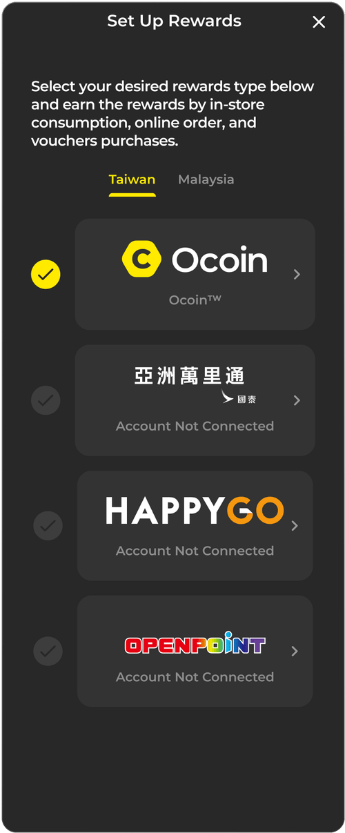 Ocard Rewards 多元點數回饋計畫｜跨國、多通路樂享回饋